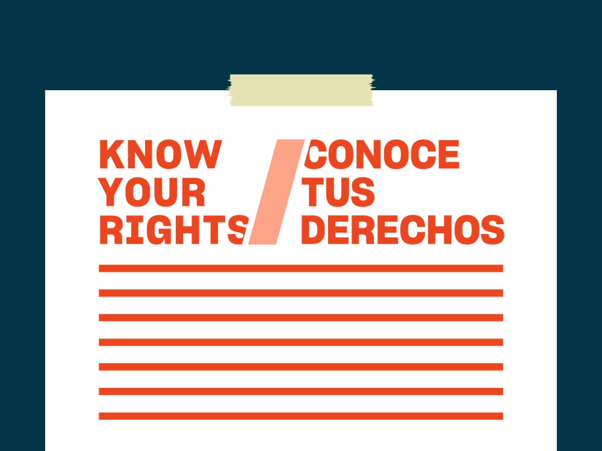Know Your Rights | Immigrant Legal Resource Center | ILRC