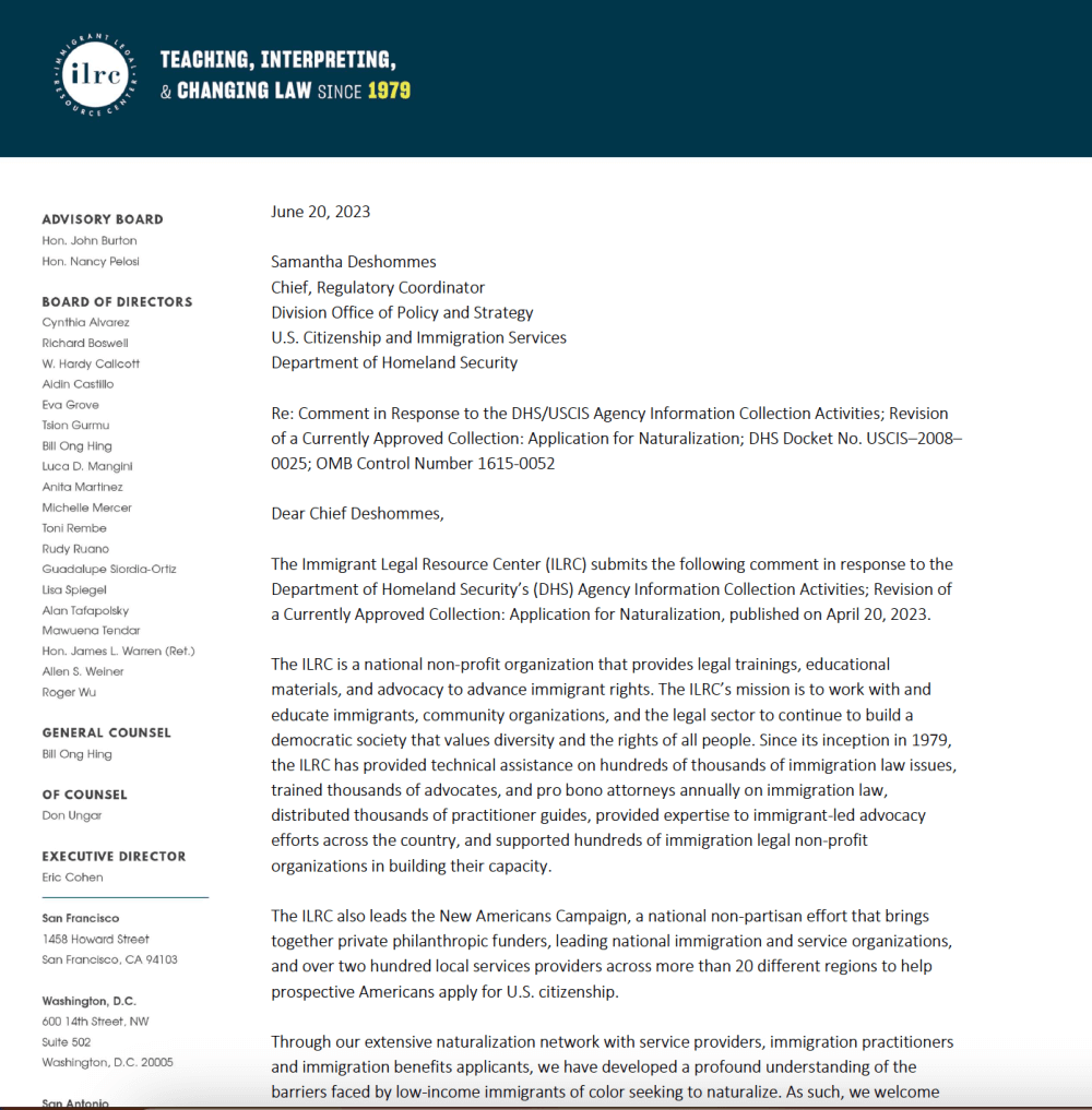 Citizenship and Naturalization | Immigrant Legal Resource Center | ILRC