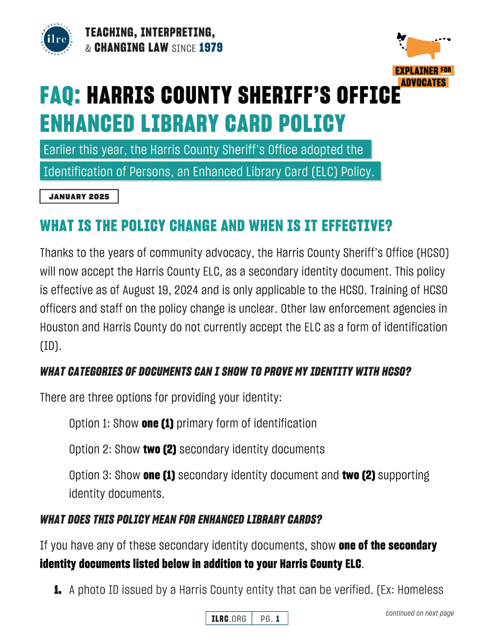 Areas of Expertise | Immigrant Legal Resource Center | ILRC