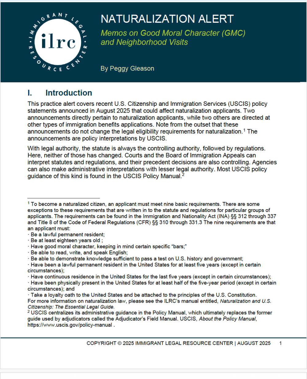 Areas of Expertise | Immigrant Legal Resource Center | ILRC