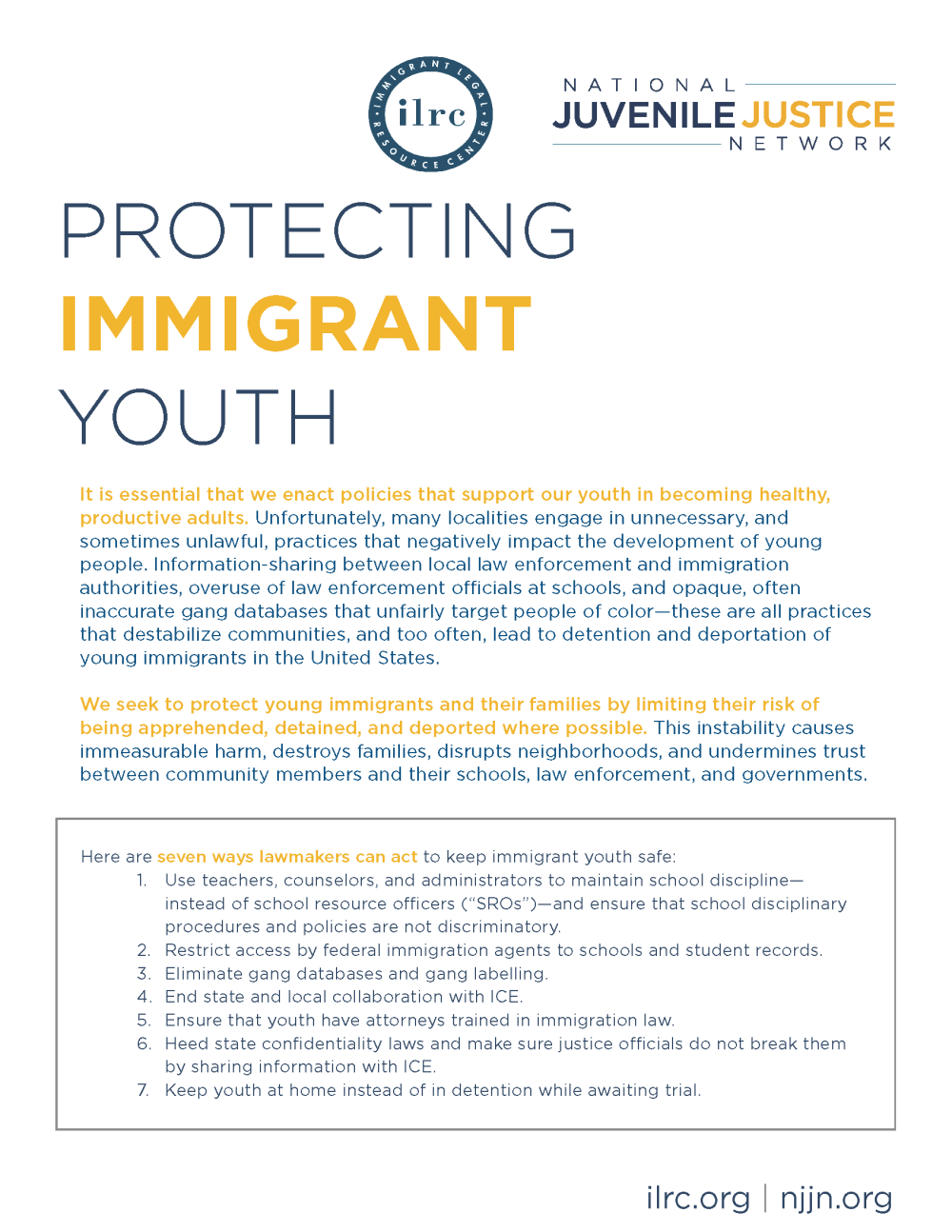 Protecting Immigrant Youth Fact Sheet | Immigrant Legal Resource Center ...