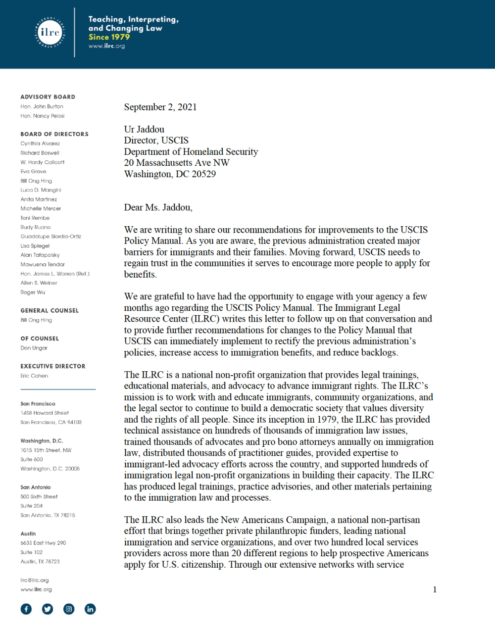 ILRC USCIS Policy Manual Suggestions | Immigrant Legal Resource Center ...