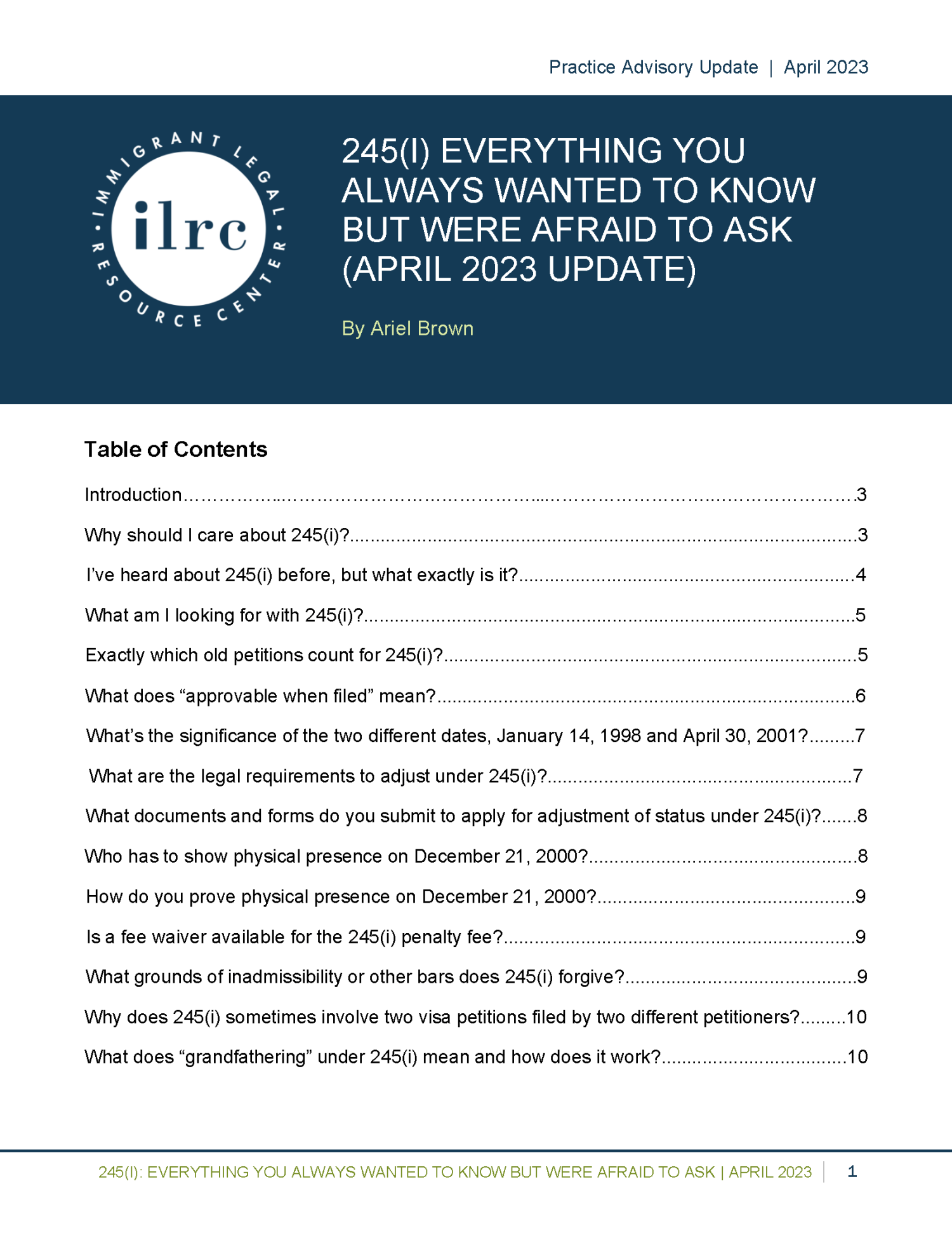 245(i): Everything You Always Wanted to Know but Were Afraid to Ask ...