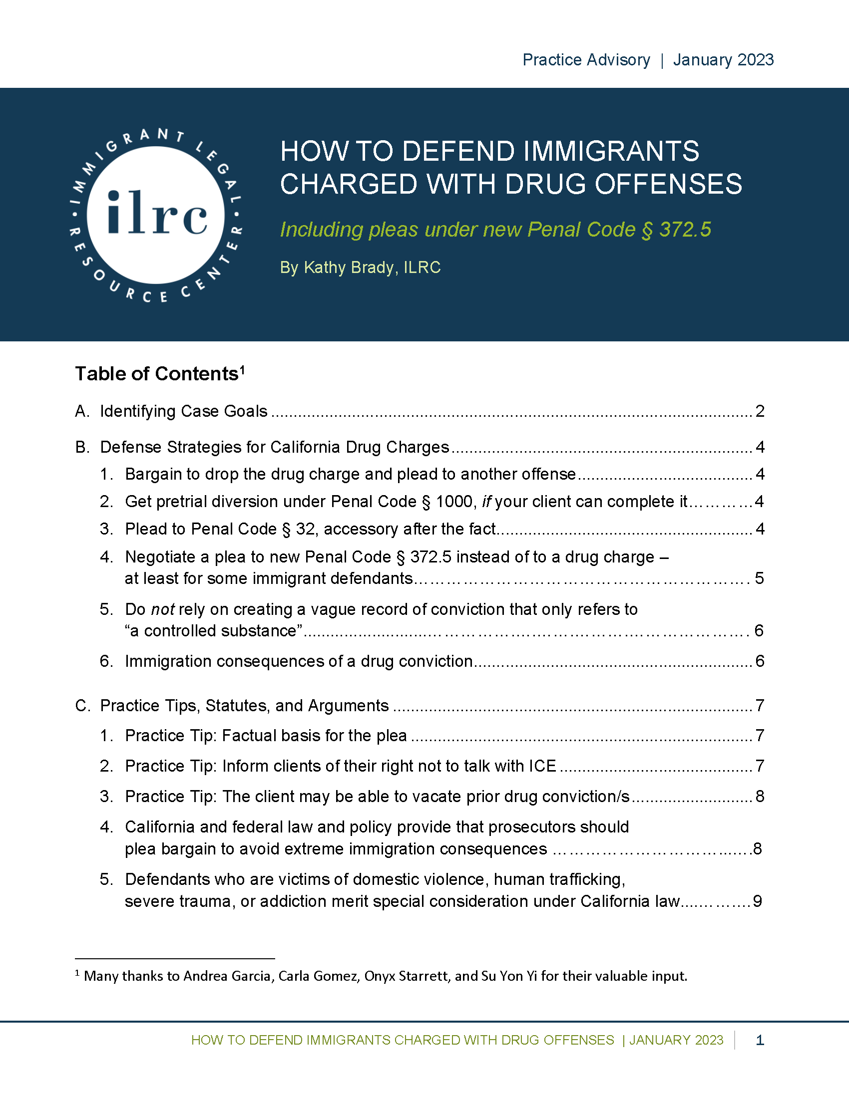 How to Defend Immigrants Charged with Drug Offenses, Including New ...