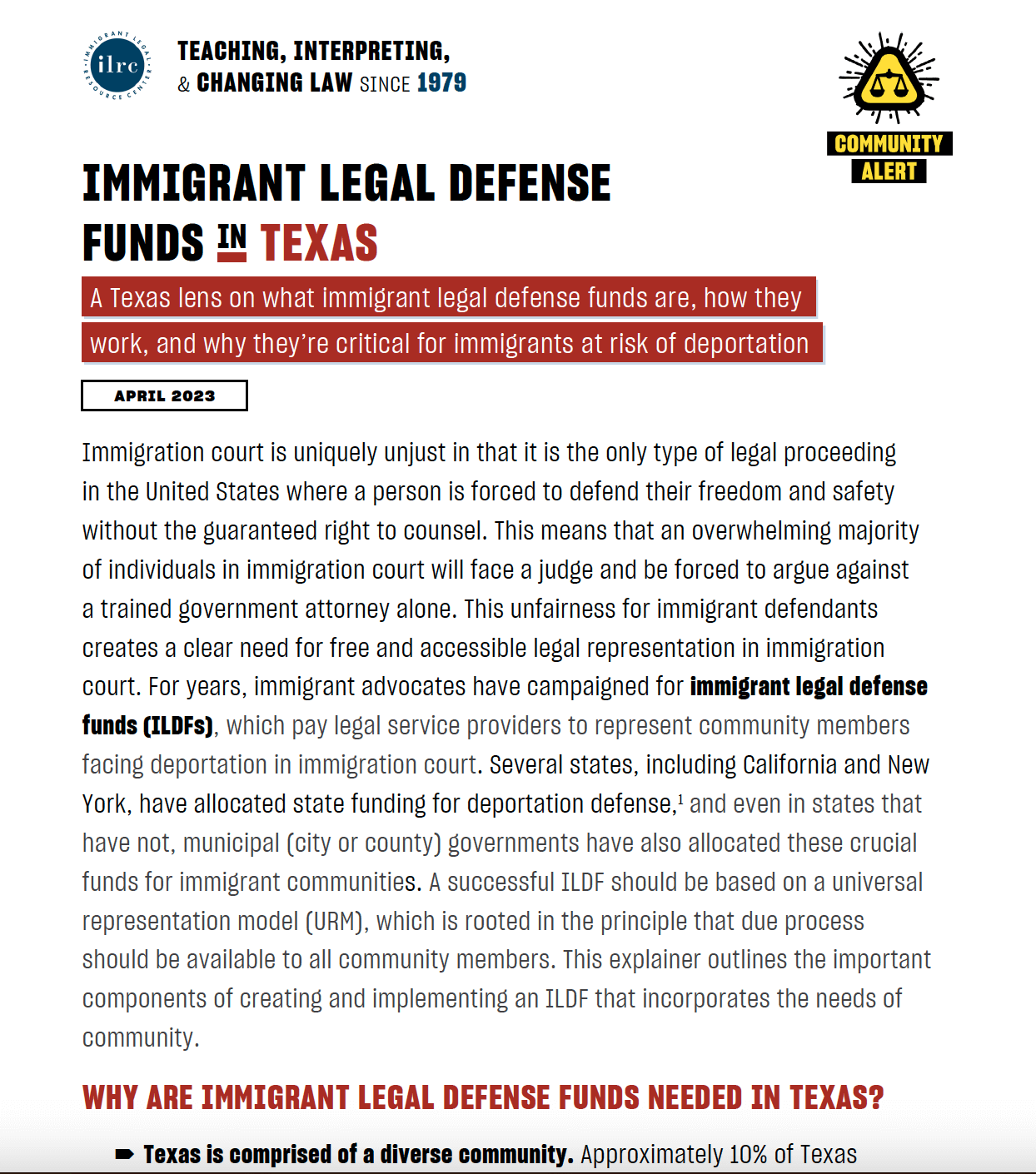 Areas of Expertise | Immigrant Legal Resource Center | ILRC