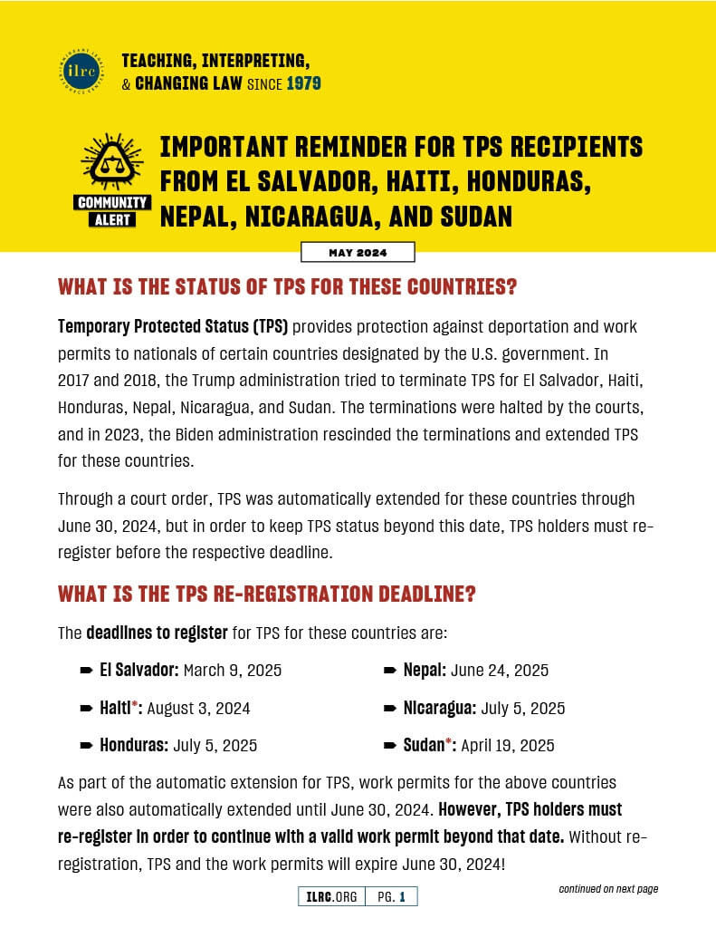 Areas of Expertise | Immigrant Legal Resource Center | ILRC