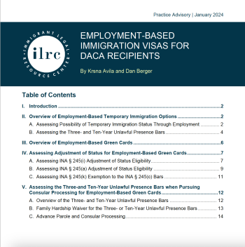 Employment-Based Immigration Visas for DACA Recipients | Immigrant ...