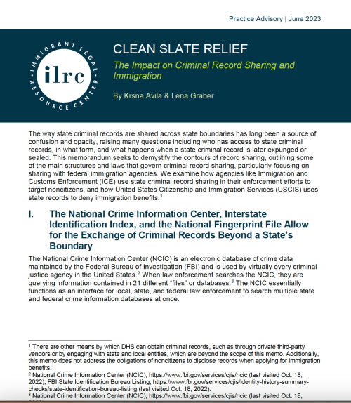 Clean Slate Relief: The Impact on Criminal Record Sharing and ...