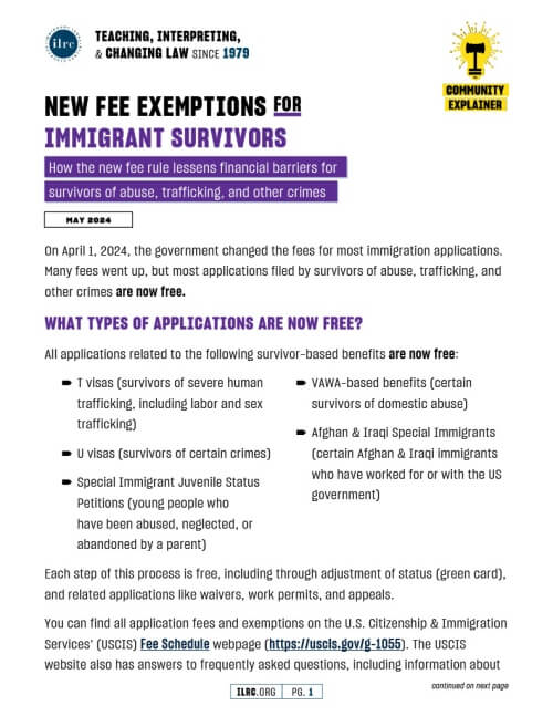 Areas of Expertise | Immigrant Legal Resource Center | ILRC