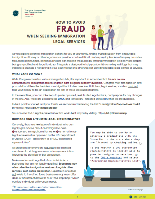 Avoiding Fraud When Seeking Immigration Legal Services | Immigrant ...