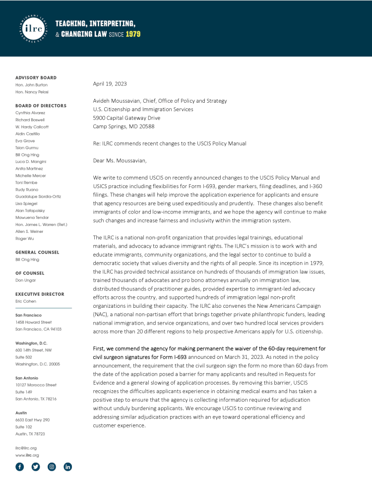 Areas of Expertise | Immigrant Legal Resource Center | ILRC