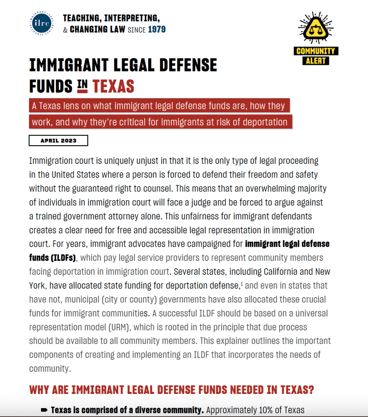 Areas of Expertise | Immigrant Legal Resource Center | ILRC