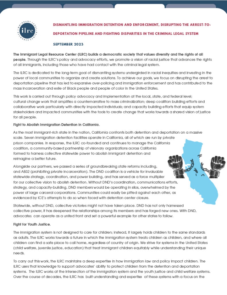 Areas of Expertise | Immigrant Legal Resource Center | ILRC