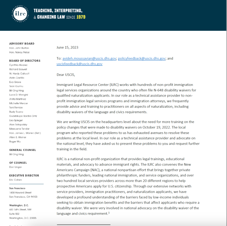 Areas of Expertise | Immigrant Legal Resource Center | ILRC