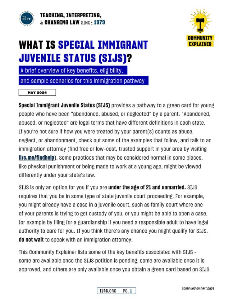 Areas of Expertise | Immigrant Legal Resource Center | ILRC