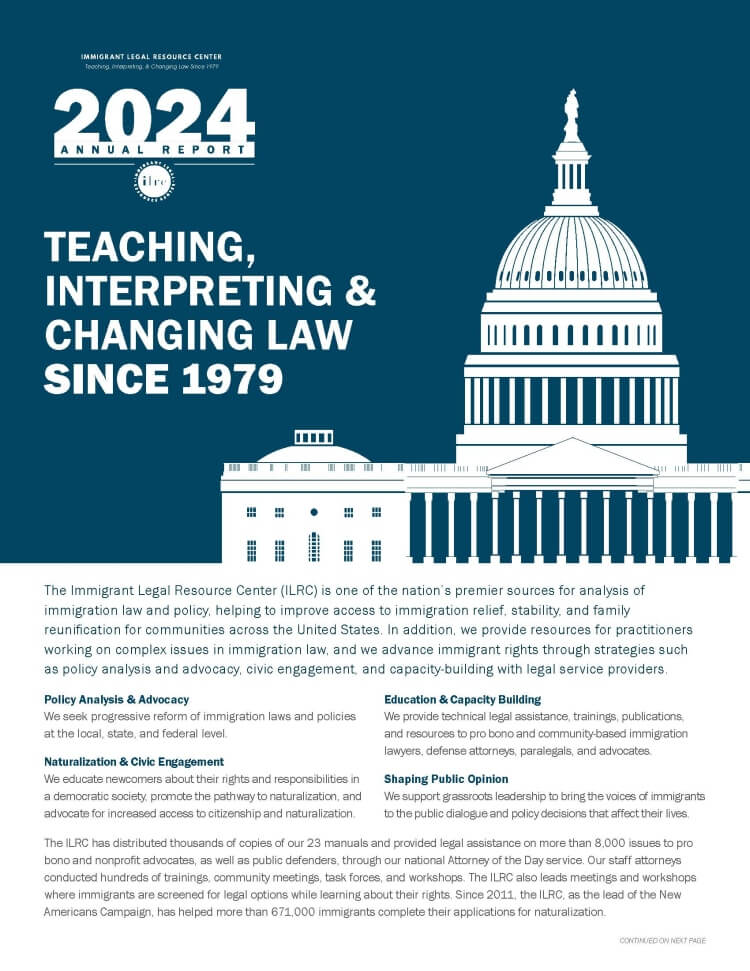 Areas of Expertise | Immigrant Legal Resource Center | ILRC