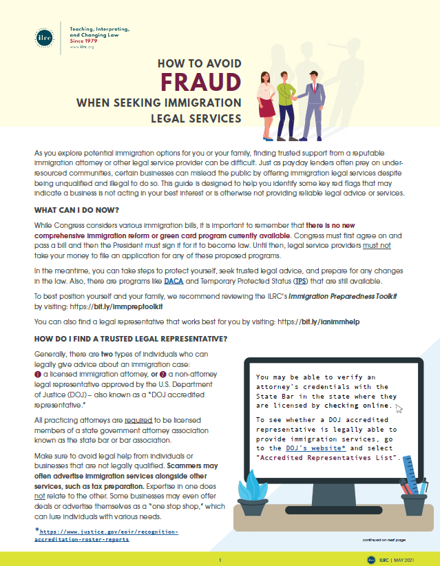 Avoiding Fraud When Seeking Immigration Legal Services | Immigrant ...