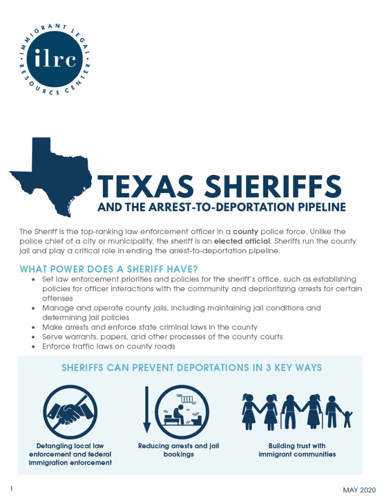 Texas Sheriffs and the Arrest-to-Deportation Pipeline | Immigrant Legal ...